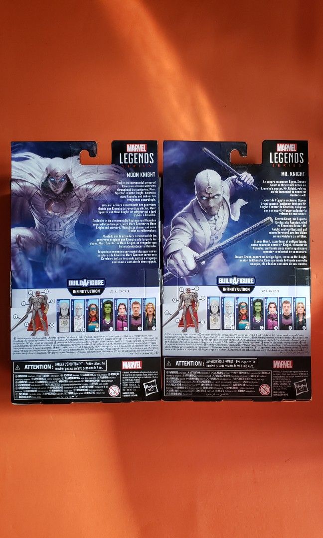全新 Hasbro Marvel Legends Moon Knight + Mr. Knight 月光騎士 ml Disney Plus ...