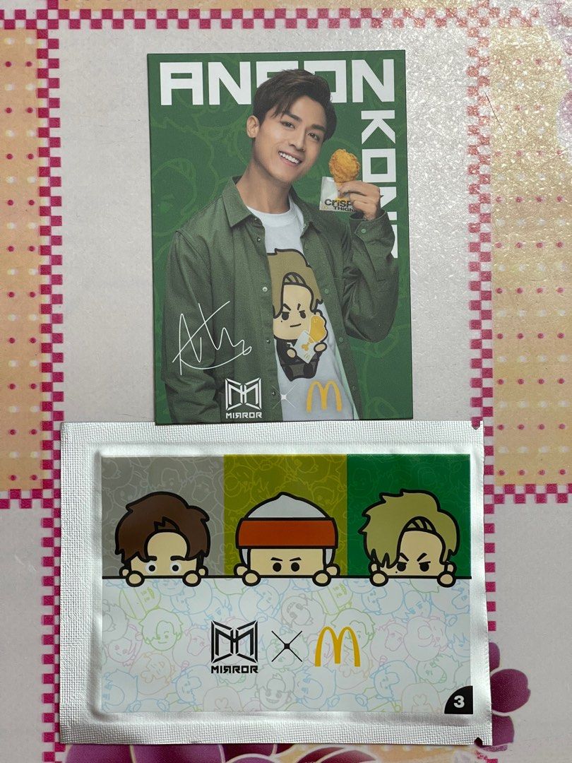 麥當勞鏡粉卡 Mirror - Anson Kong, 興趣及遊戲, 收藏品及紀念品, 明星周邊 - Carousell