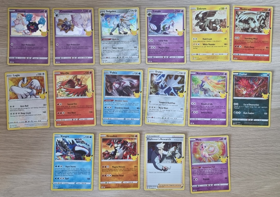 Pokemon Cards 】 25th Anniversary Celebrations Holo Set, Hobbies & Toys ...