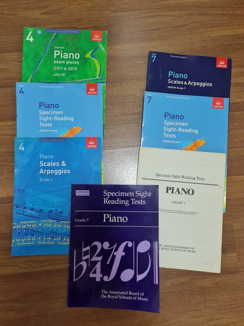 ABRSM Piano grade 4 7 books for sale, Hobbies & Toys, Music & Media ...