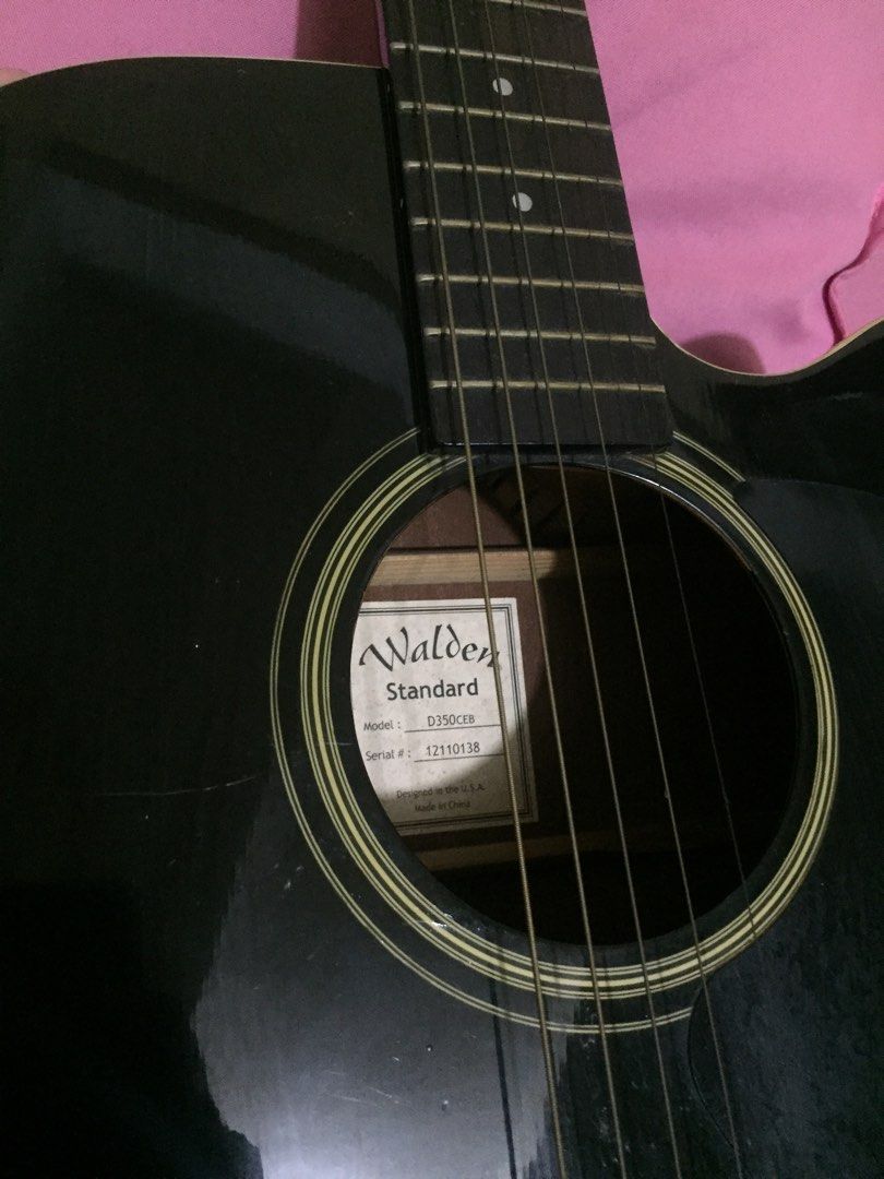 Acoustic Guitar | Walden D350, Hobbies & Toys, Music & Media, Musical ...