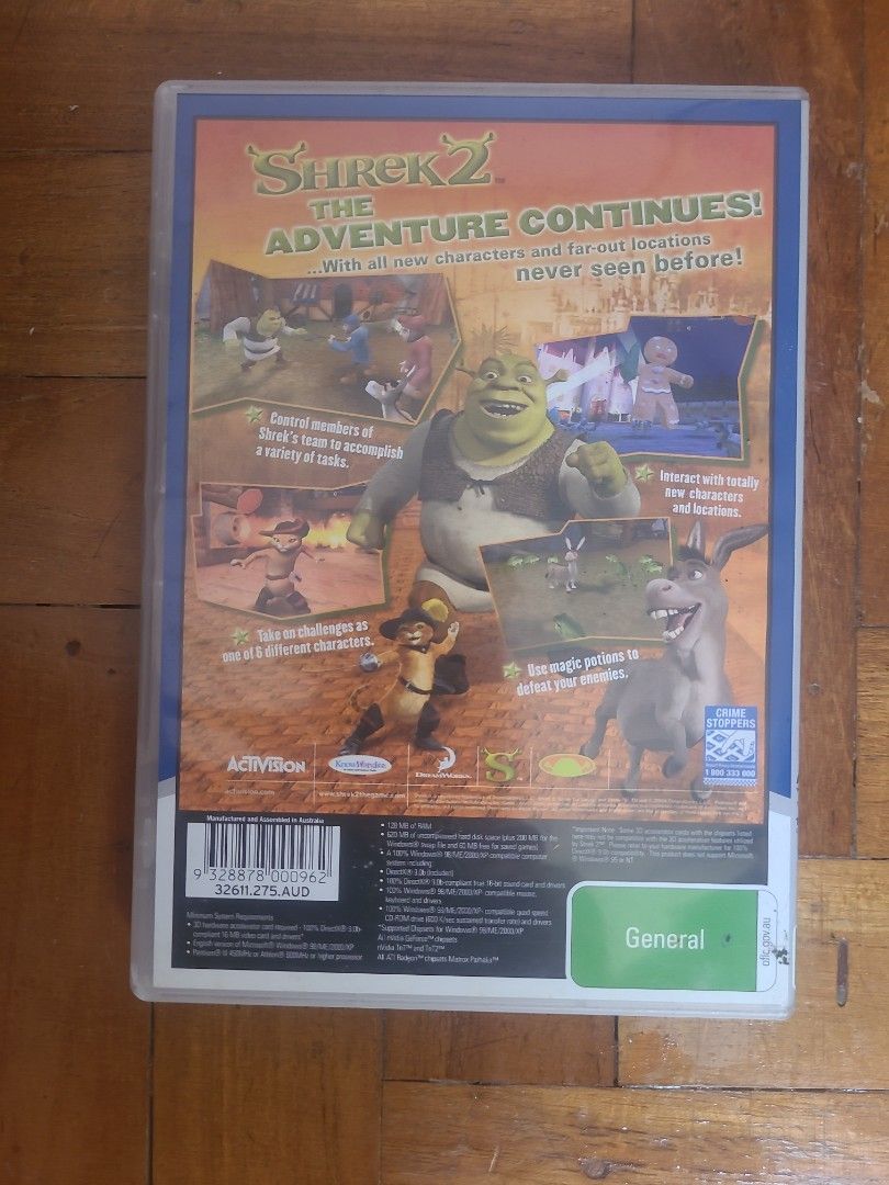 [Activision Game] Shrek 2, Hobbies & Toys, Music & Media, CDs & DVDs on ...