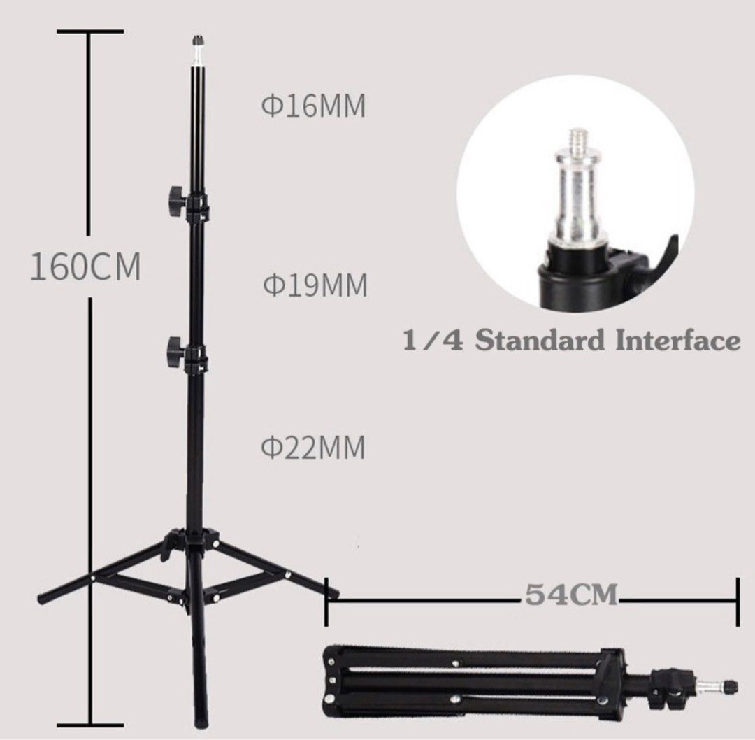 Adjustable Projector Tripod Stand, Universal Portable Folding Tripod ...