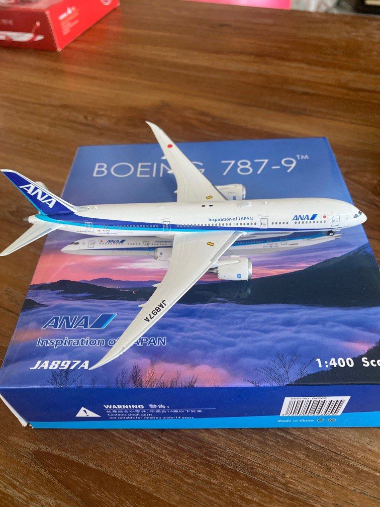 ANA Boeing 787-9 1/400 Model, Hobbies & Toys, Toys & Games on Carousell