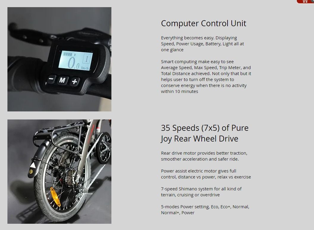 APOLLO SMART1S PLUS (TITANIUM SILVER) 35-speed 20" Foldable Ebike. LTA ...