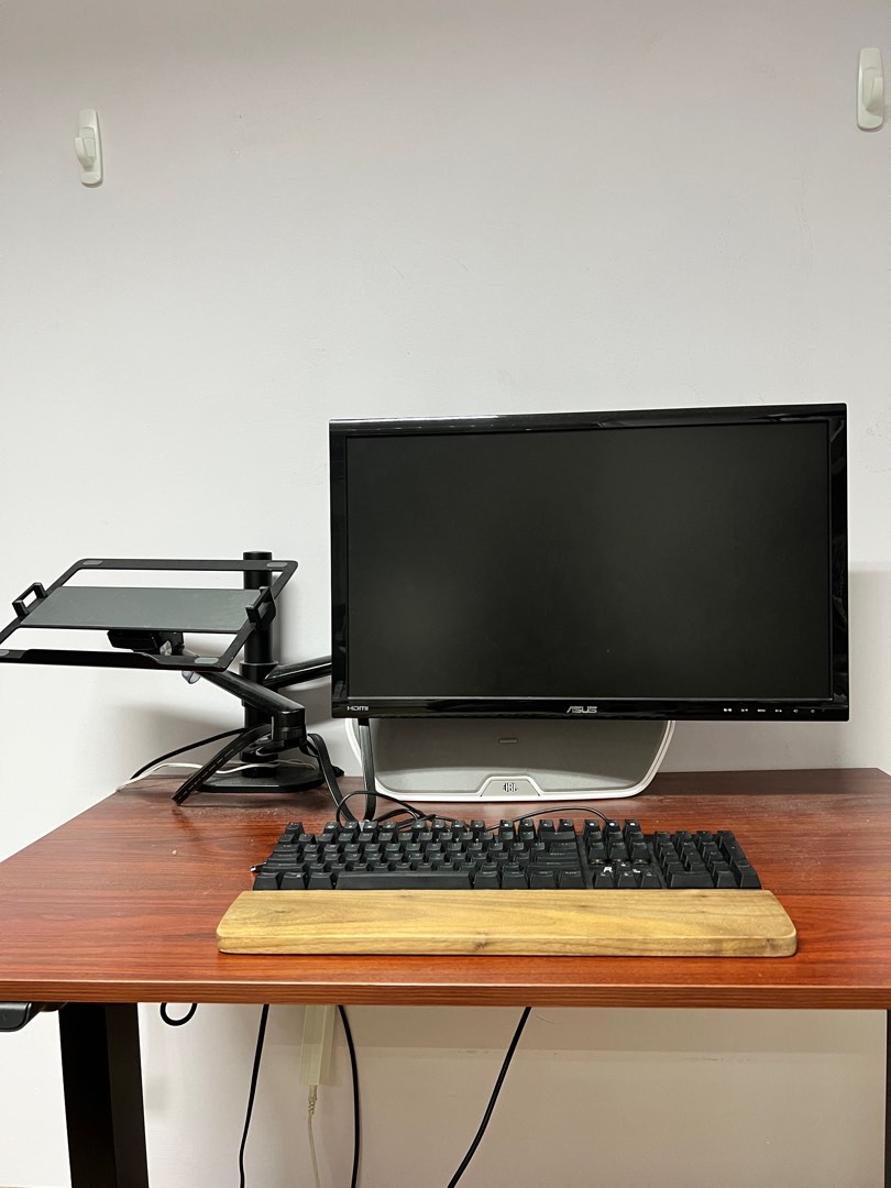 Asus monitor vs248 dual monitor stand rk mechanical keyboard, Computers ...