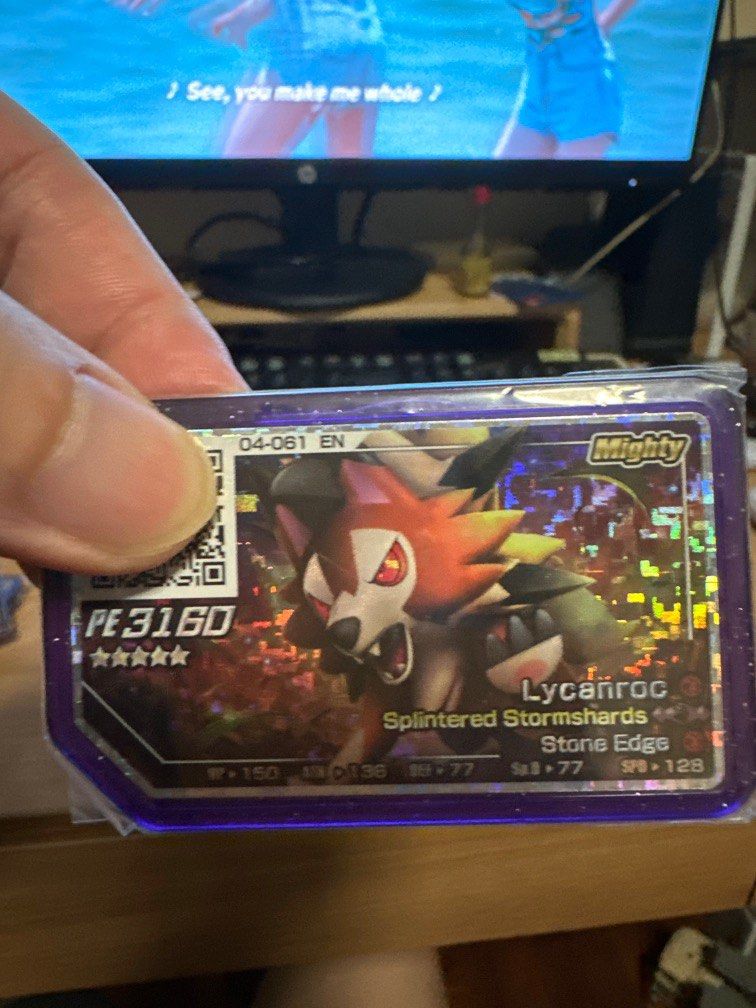 Authentic Pokemon Gaole Part 4 Lycanroc with Z Move, Hobbies & Toys ...