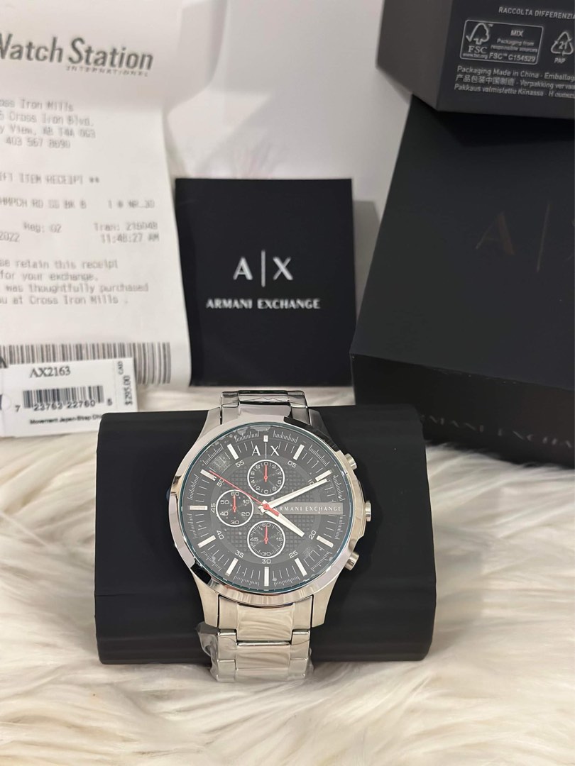AX Chronograph Stainless Steel Watch, Luxury, Watches on Carousell