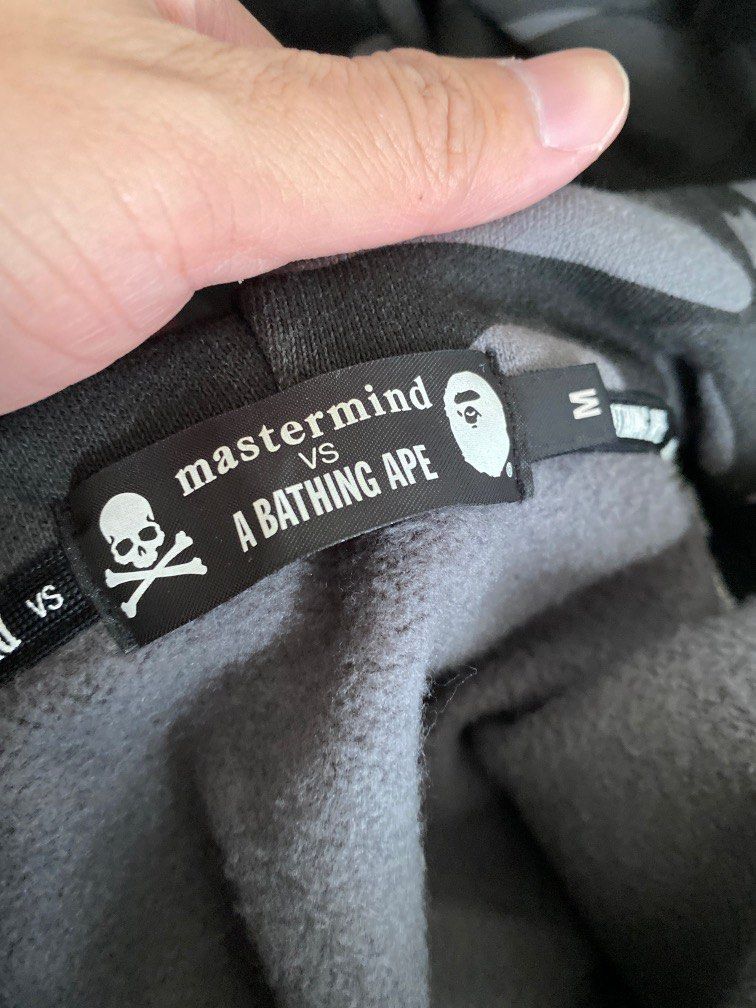 Bape x Mastermind Shark face Skull Hoodie, Men's Fashion, Coats ...