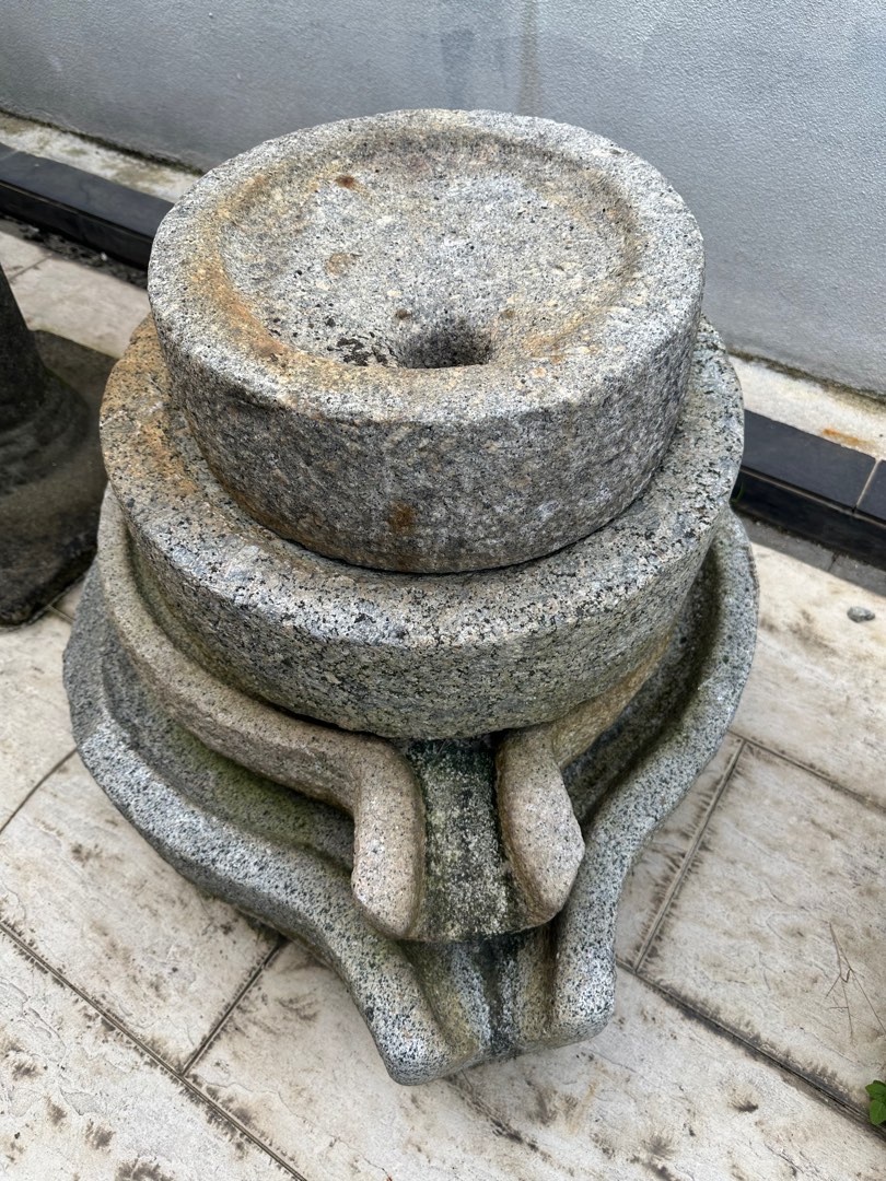 Beautiful stone soya grinder, Furniture & Home Living, Gardening ...