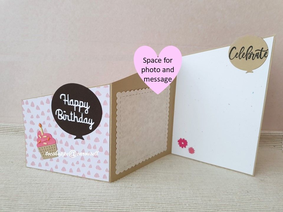 Birthday Trifold Card, Hobbies & Toys, Stationery & Craft, Handmade ...