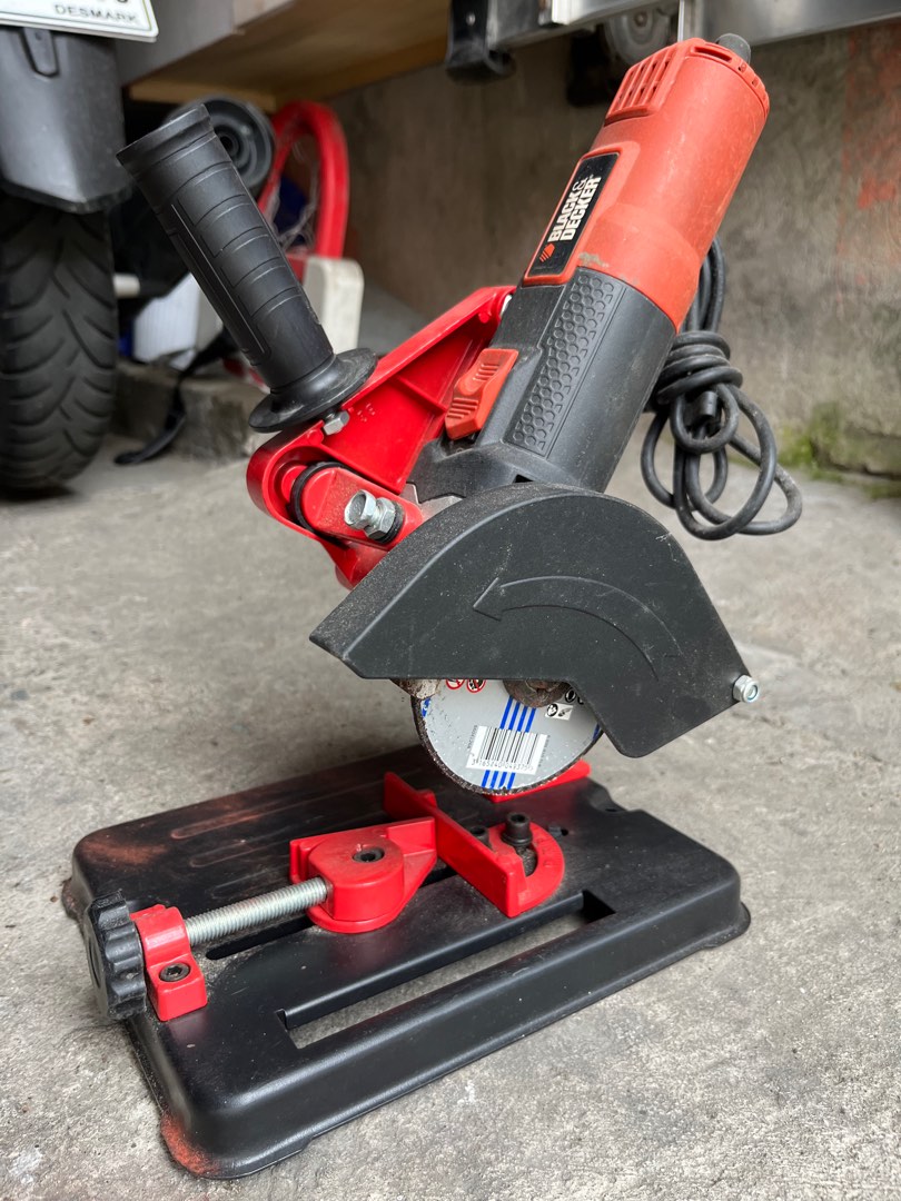 Black & Decker 100mm Angle Grinder with miter cutting stand, Commercial ...