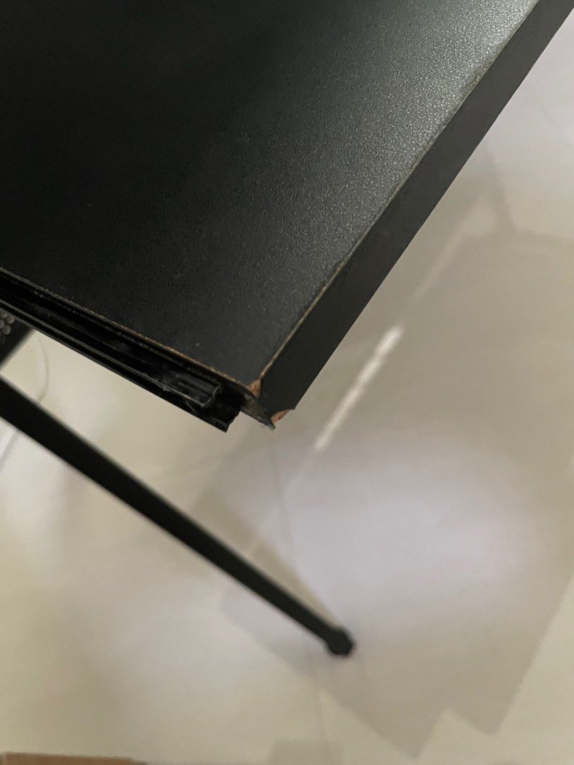 Black Computer table, Furniture & Home Living, Furniture, Tables & Sets ...