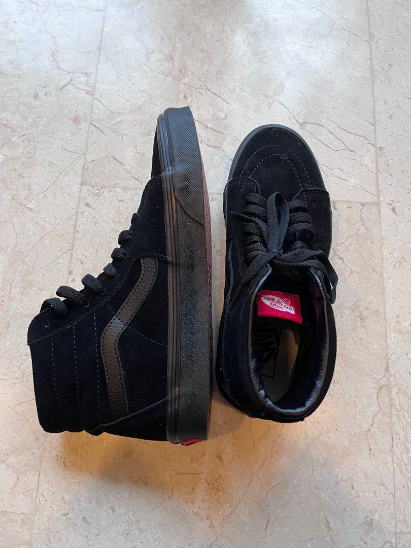 Black High Cut Vans EU40, Men's Fashion, Footwear, Sneakers on Carousell