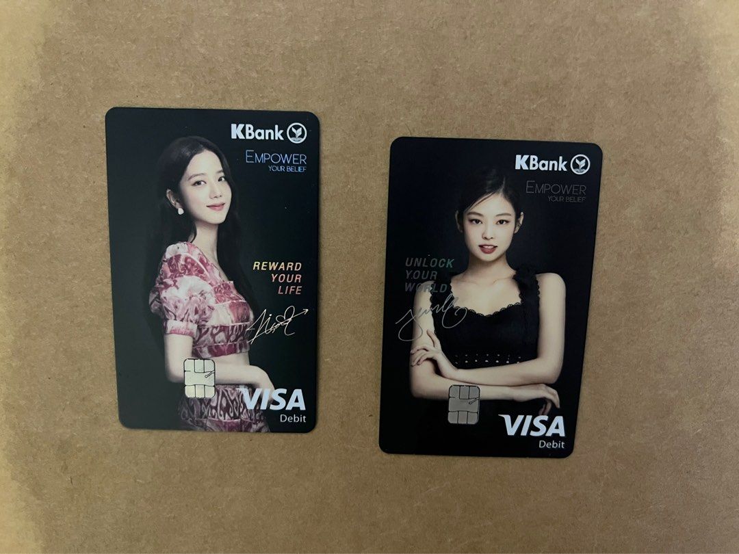 Blackpink Kbank debit card, Hobbies & Toys, Memorabilia & Collectibles ...