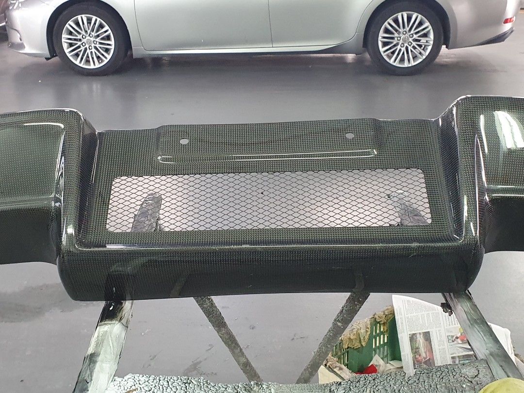 Blitz Carbon Rear Diffuser for EVO X, Car Accessories, Accessories on ...