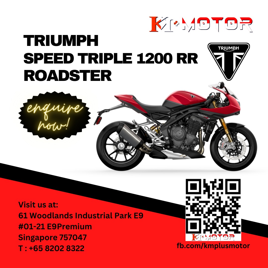 BRAND NEW TRIUMPH SPEED TRIPLE RR 1200 1160 CC MOTORCYCLE MOTORBIKE ...