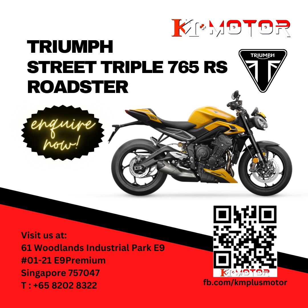 BRAND NEW TRIUMPH STREET TRIPLE RS 765 CC MOTORCYCLE MOTORBIKE MOTOR ...