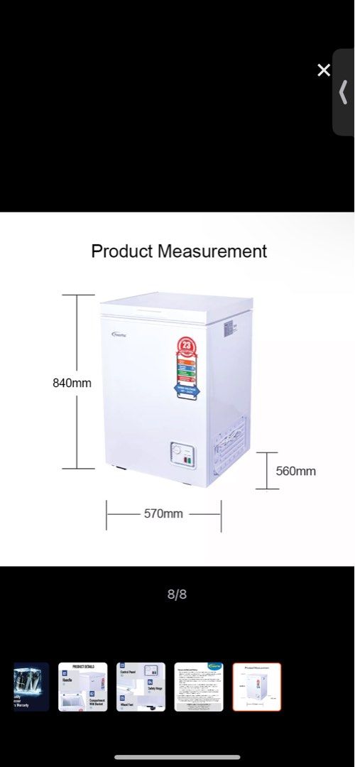 Breastmilk storage 100L freezer, TV & Home Appliances, Kitchen ...