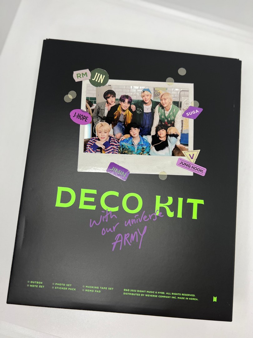 BTS Deco Kit COMPLETE, Hobbies & Toys, Memorabilia & Collectibles, K ...