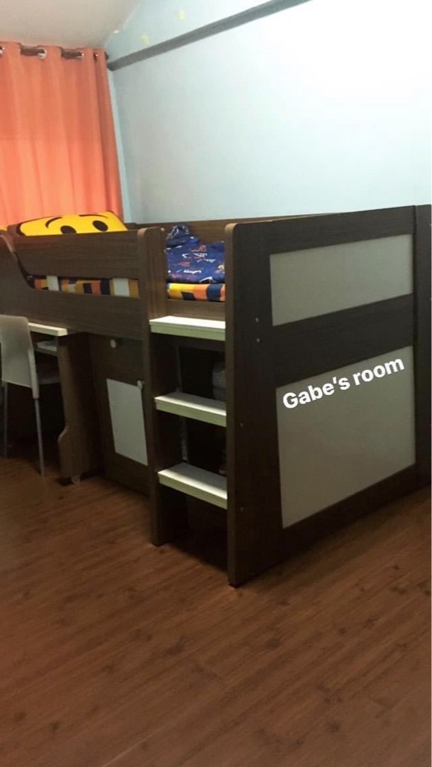 Bunk bed with underbed storage and pull out table (from Blims ...