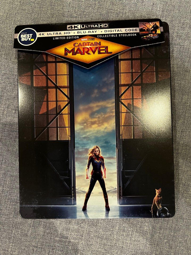 Captain Marvel 4K Steelbook, Hobbies & Toys, Music & Media, CDs & DVDs ...