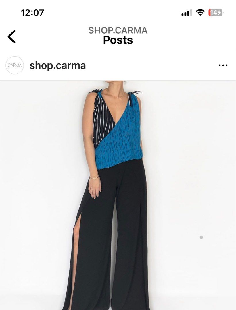 Carma Infinity top, Women's Fashion, Tops, Blouses on Carousell
