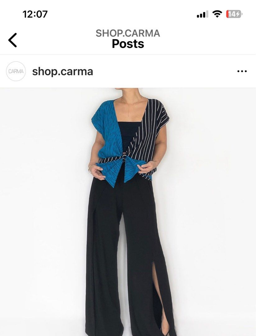 Carma Infinity top, Women's Fashion, Tops, Blouses on Carousell