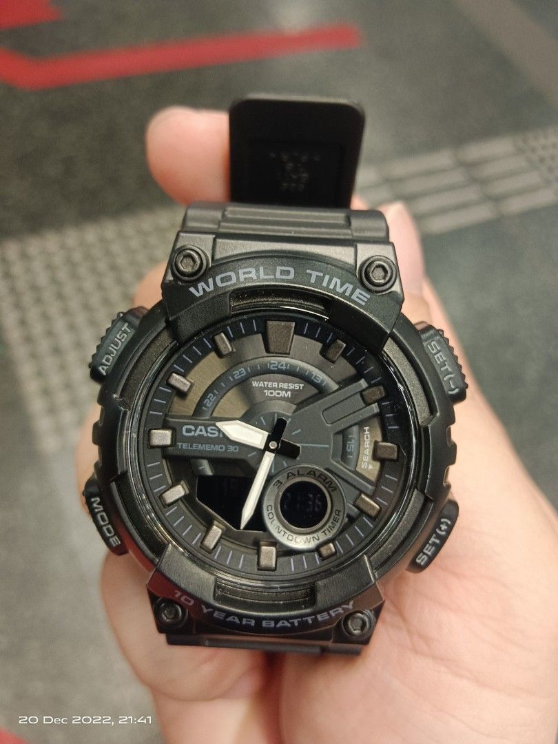 Casio AEQ-110W Analogue Digital Watch, Men's Fashion, Watches ...