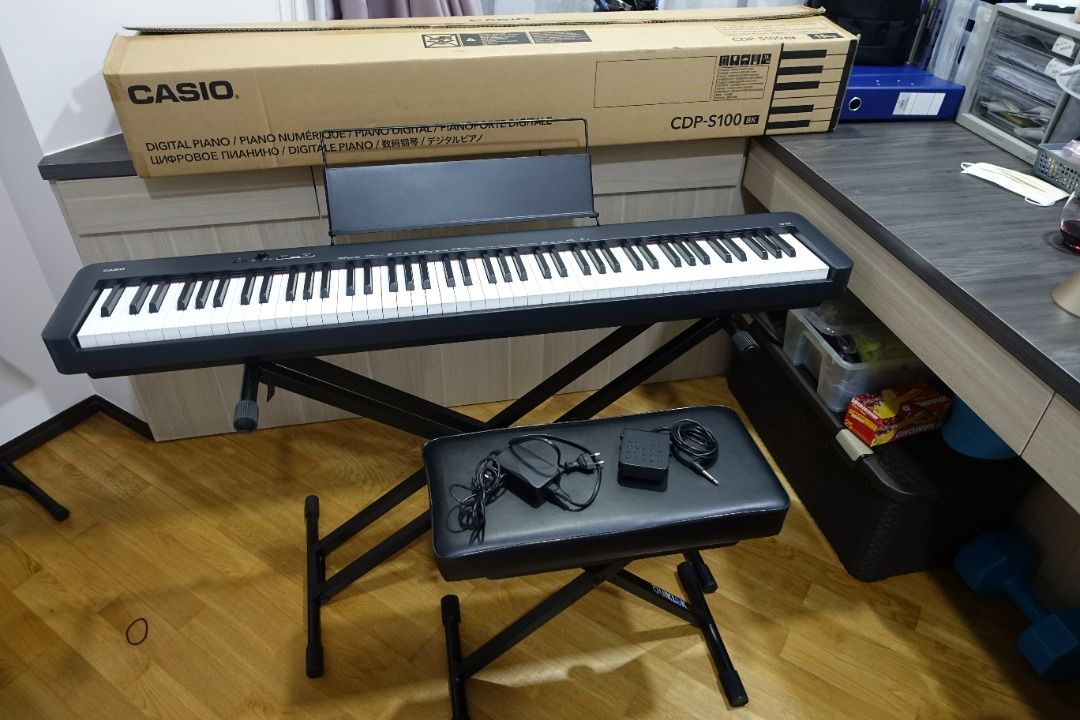 Casio CDP-S100 Digital Piano / keyboard / 88 keys / black, Hobbies ...