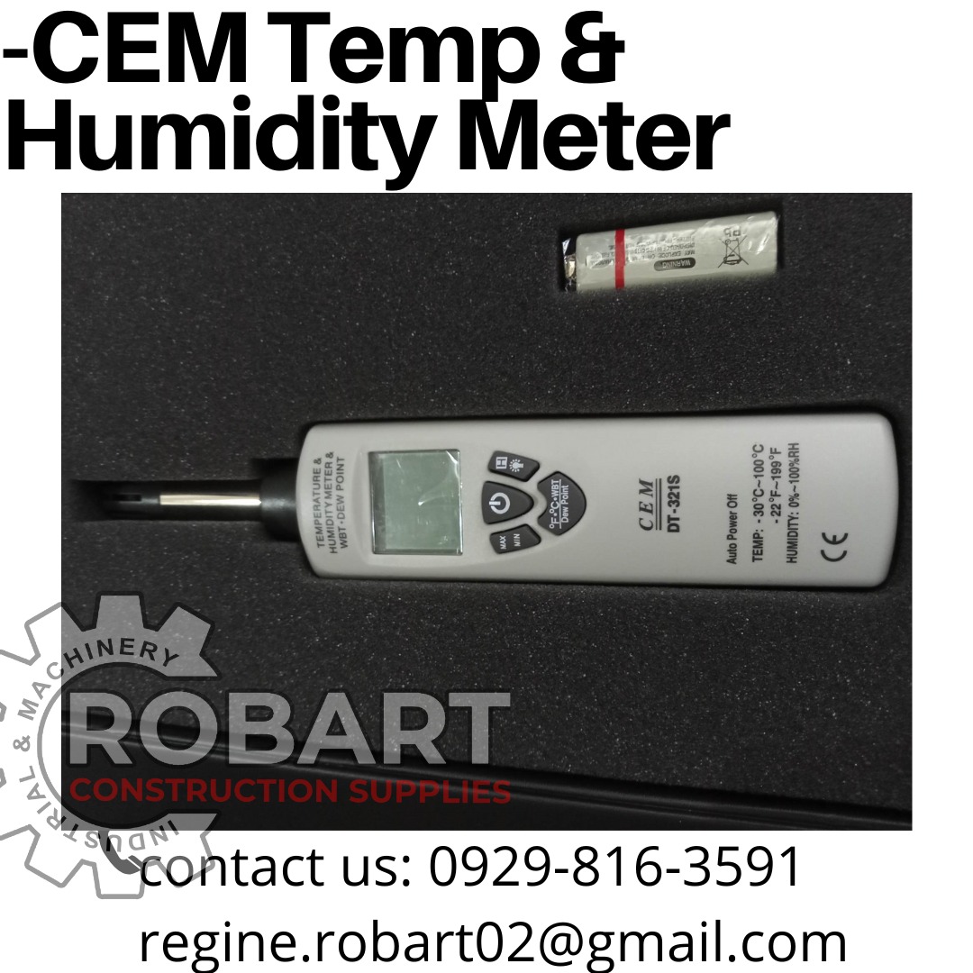 -CEM Temp & Humidity Meter, Commercial & Industrial, Construction Tools ...