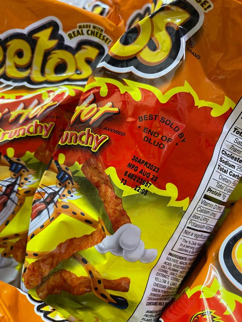 CHEETOS FLAMIN HOT ON HAND, Food & Drinks, Packaged & Instant Food on ...