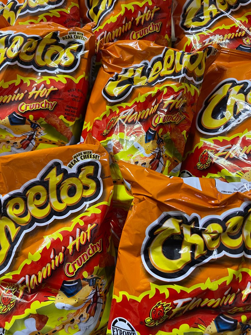 CHEETOS FLAMIN HOT ON HAND, Food & Drinks, Packaged & Instant Food on ...