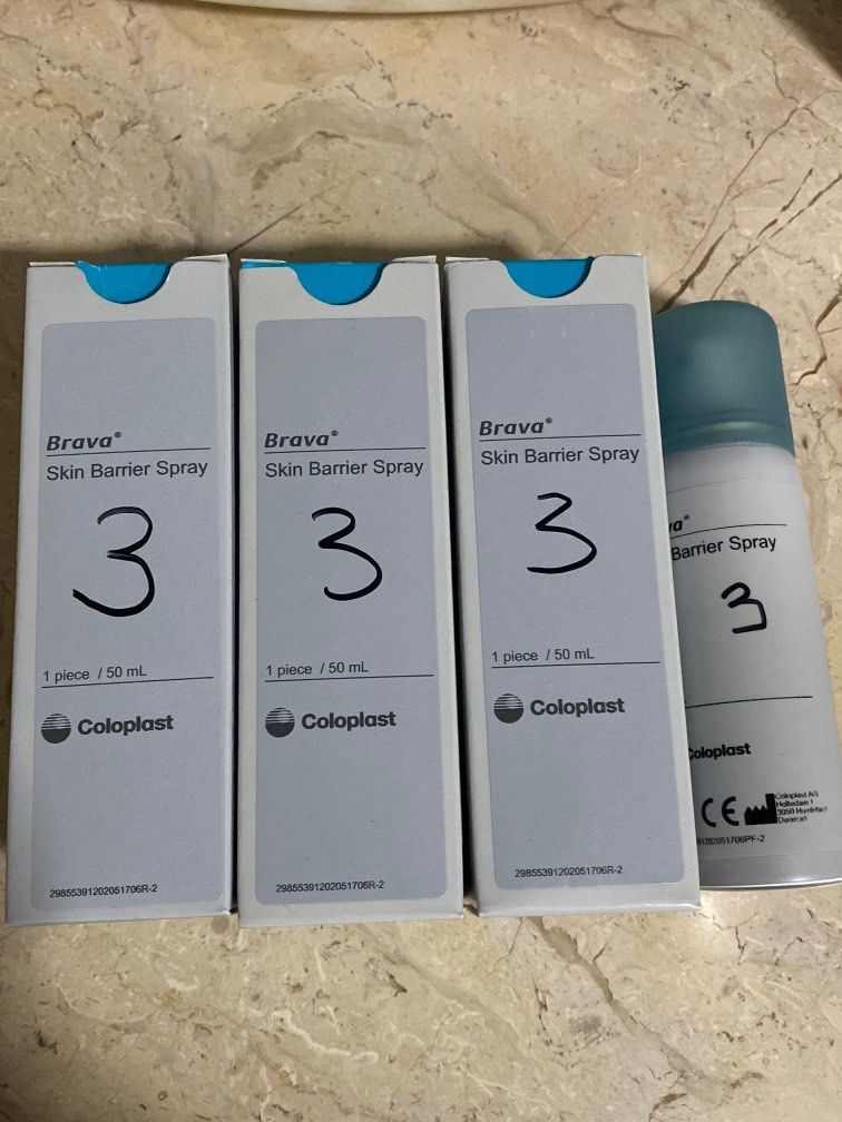 Coloplast Brava Skin Barrier Spray, Health & Nutrition, Medical ...