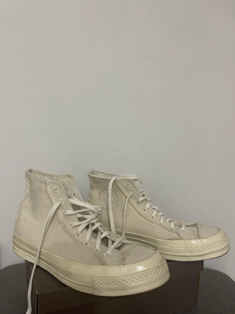 High Cut Converse Beige, Men's Fashion, Footwear, Sneakers on Carousell