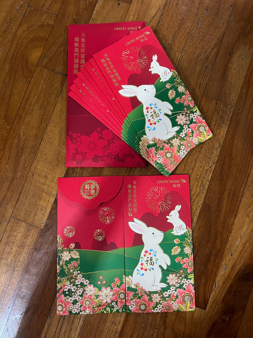Credit Suisse 2023 rabbit LONG red packet / angpow / angpao, Hobbies ...
