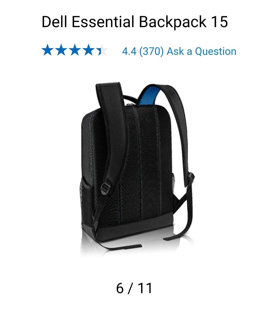 DELL Essential Backpack 15, Computers & Tech, Parts & Accessories ...