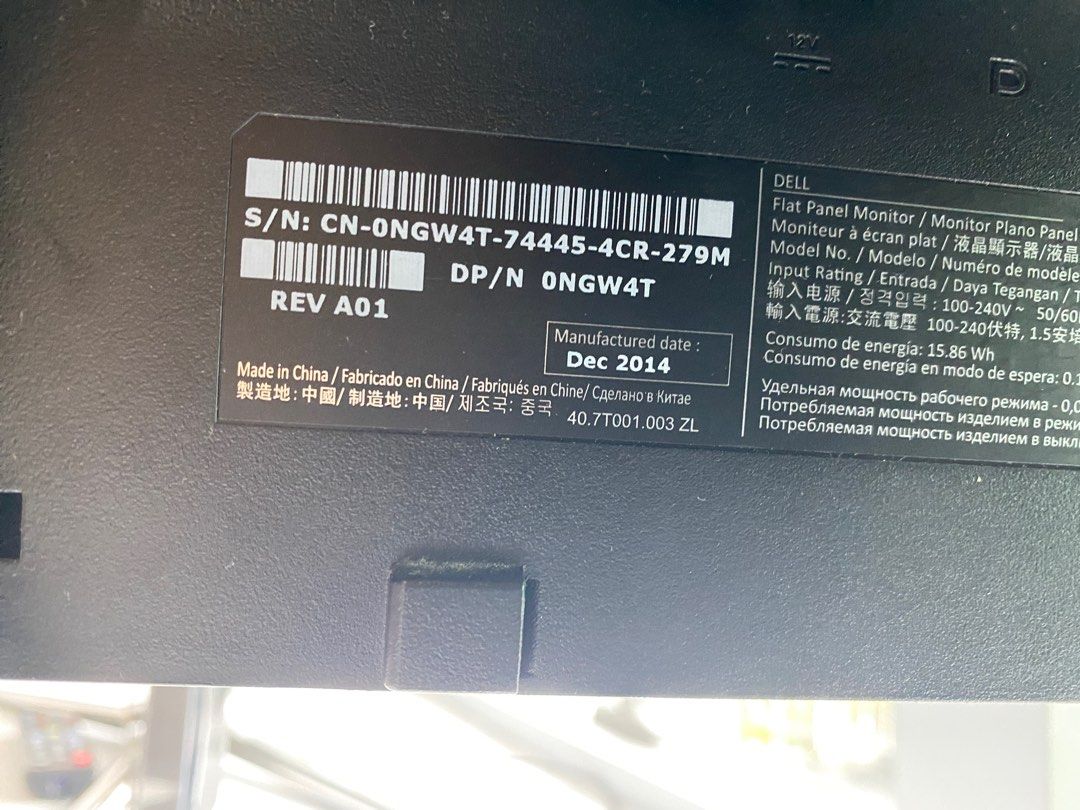 Dell Monitor, Computers & Tech, Parts & Accessories, Monitor Screens on ...