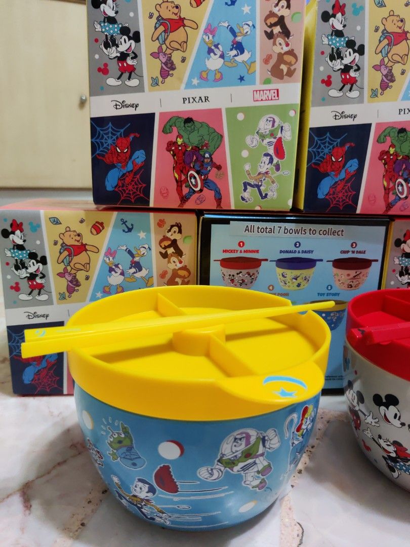 BNIB New Disney PIXAR Marvel 7Eleven Bowls, Furniture & Home Living ...
