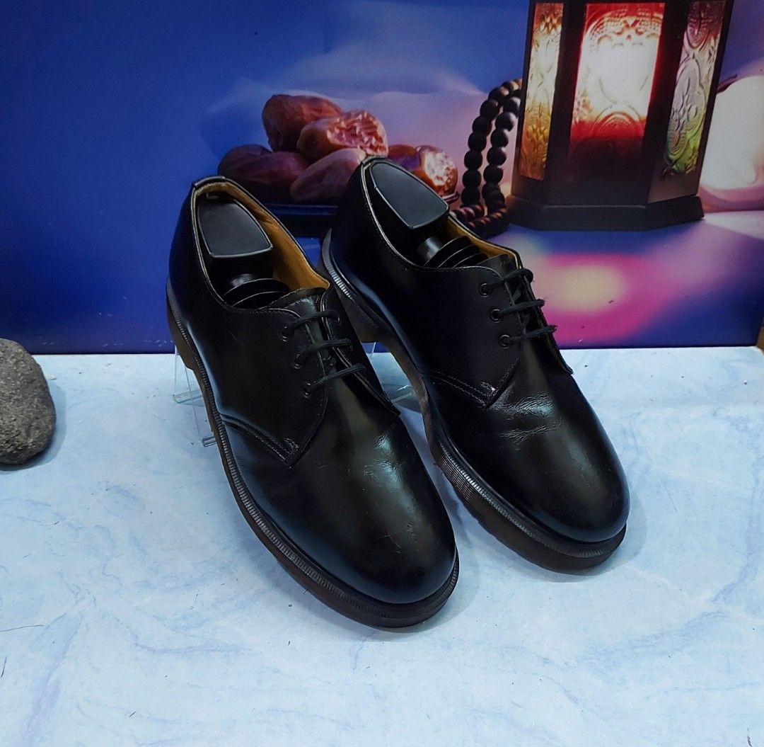 Docmart-Dr.Martens 1461 Black Leather Oxford Ankle Boots Made In ...