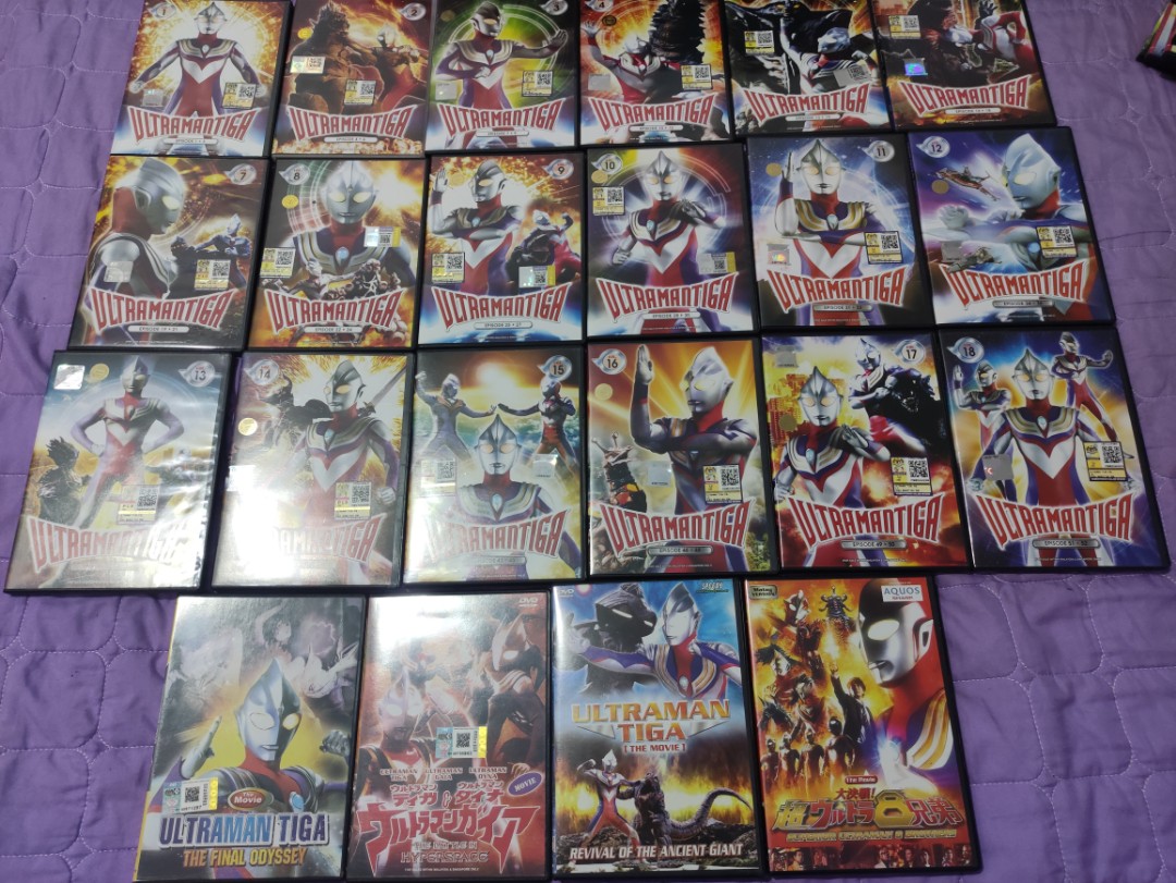 DVD ULTRAMAN TIGA SERIES+MOVIES, Hobbies & Toys, Music & Media, CDs & DVDs on Carousell