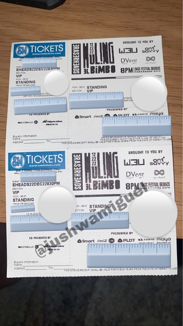 Eraserheads Huling el bimbo, Tickets & Vouchers, Event Tickets on Carousell