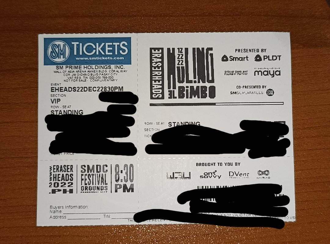 RUSH SALE Eraserheads Huling El Bimbo, Tickets & Vouchers, Event Tickets on Carousell