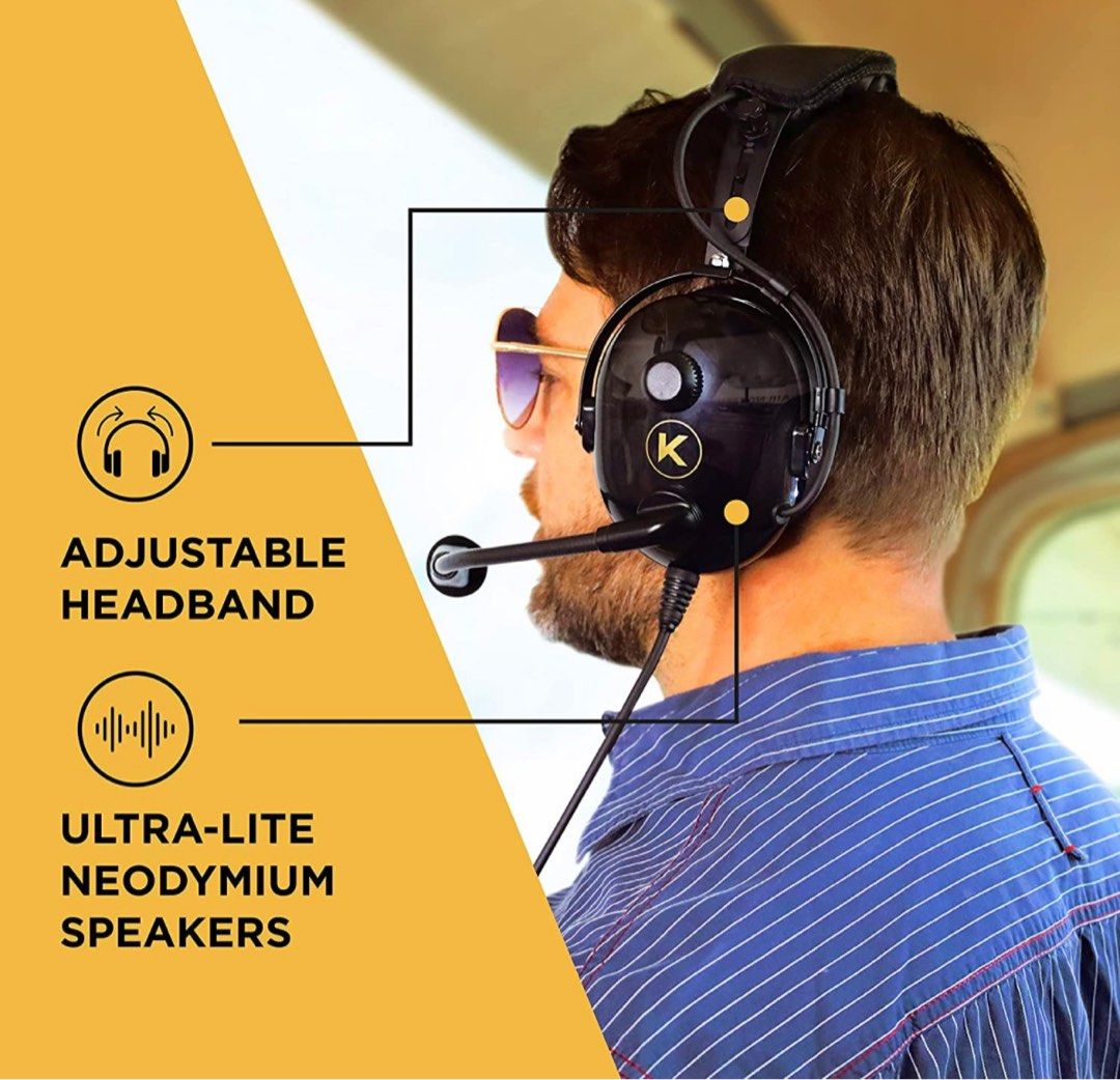 [For Aviation Pilot Cadets] Kore Aviation KA-1 Headset for Pilots ...
