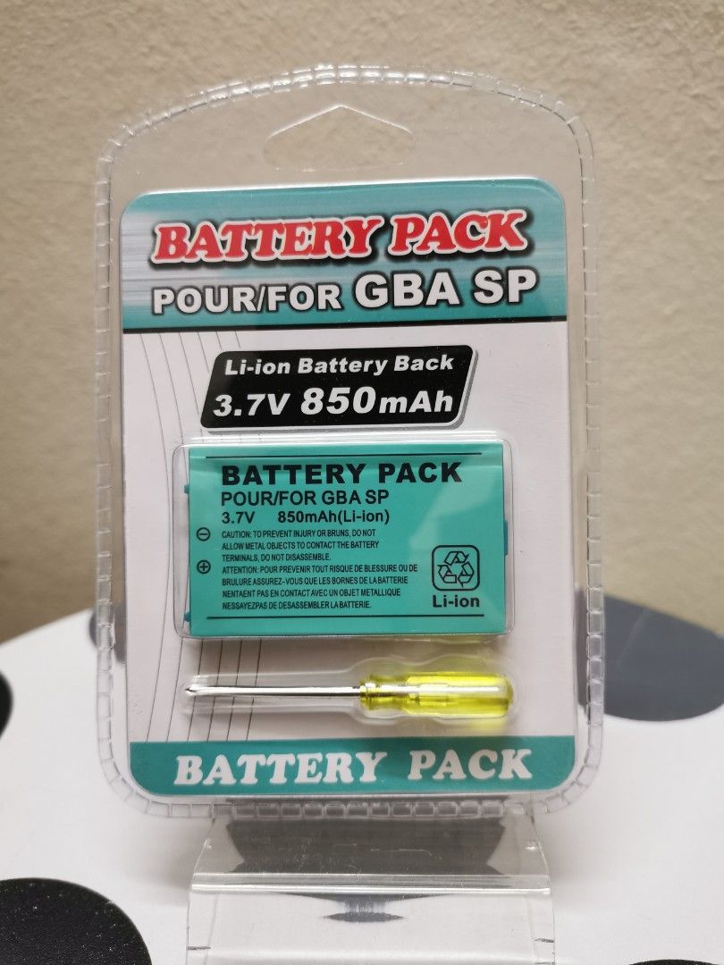 Gameboy Advance SP Battery, Video Gaming, Video Game Consoles, Nintendo ...