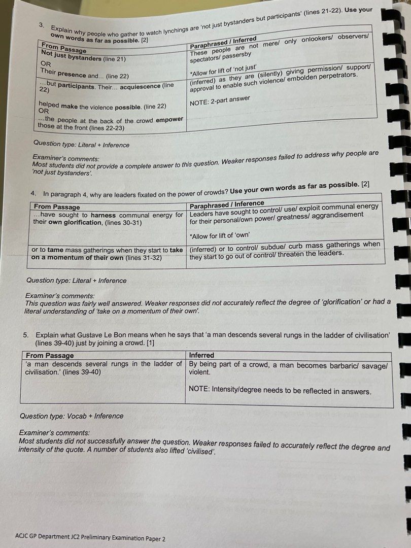 GP PAPER PRACTICES + ANSWERS, Hobbies & Toys, Books & Magazines ...