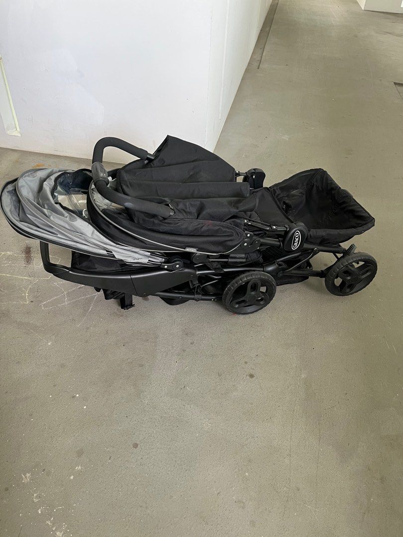 Graco stadium duo click connect tandem double stroller, Babies & Kids ...