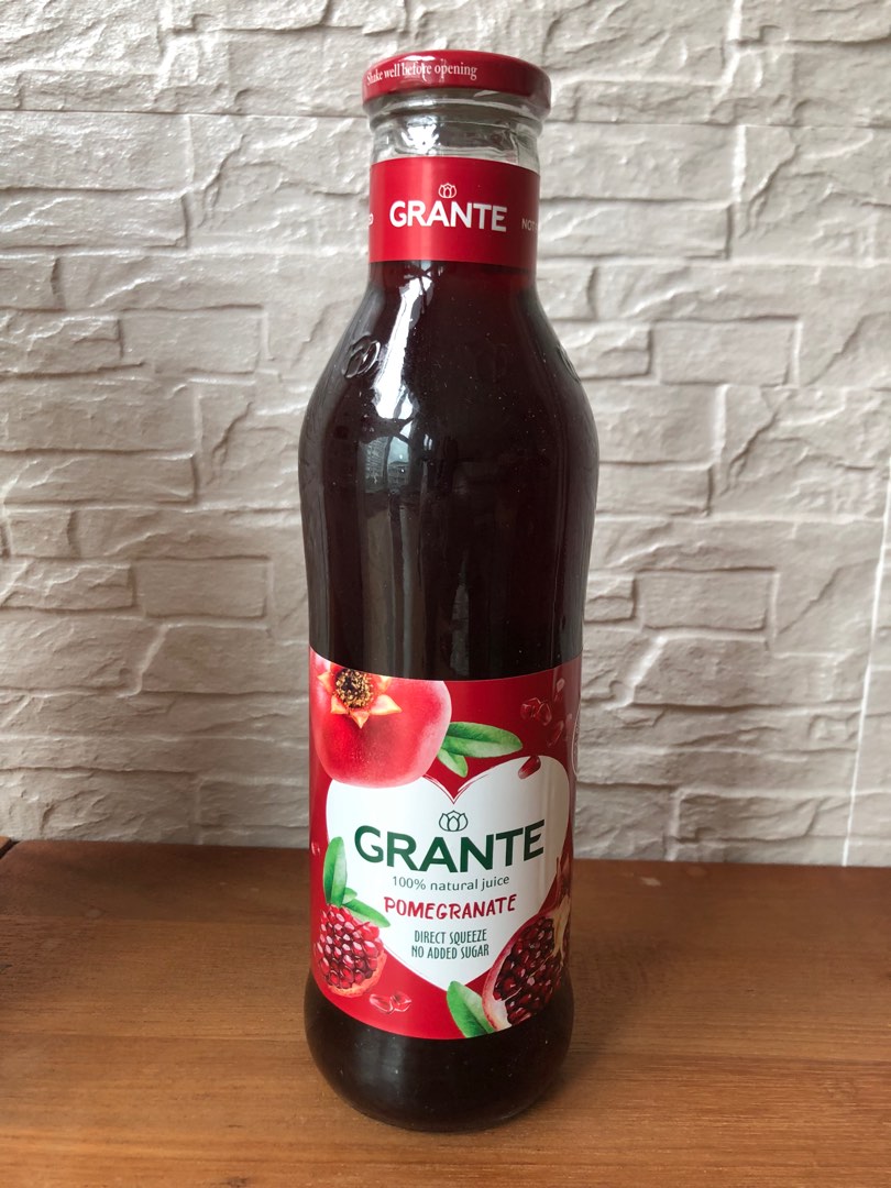 Grante 100% pomegranate juice (4 x 750ml), Food & Drinks, Beverages on ...