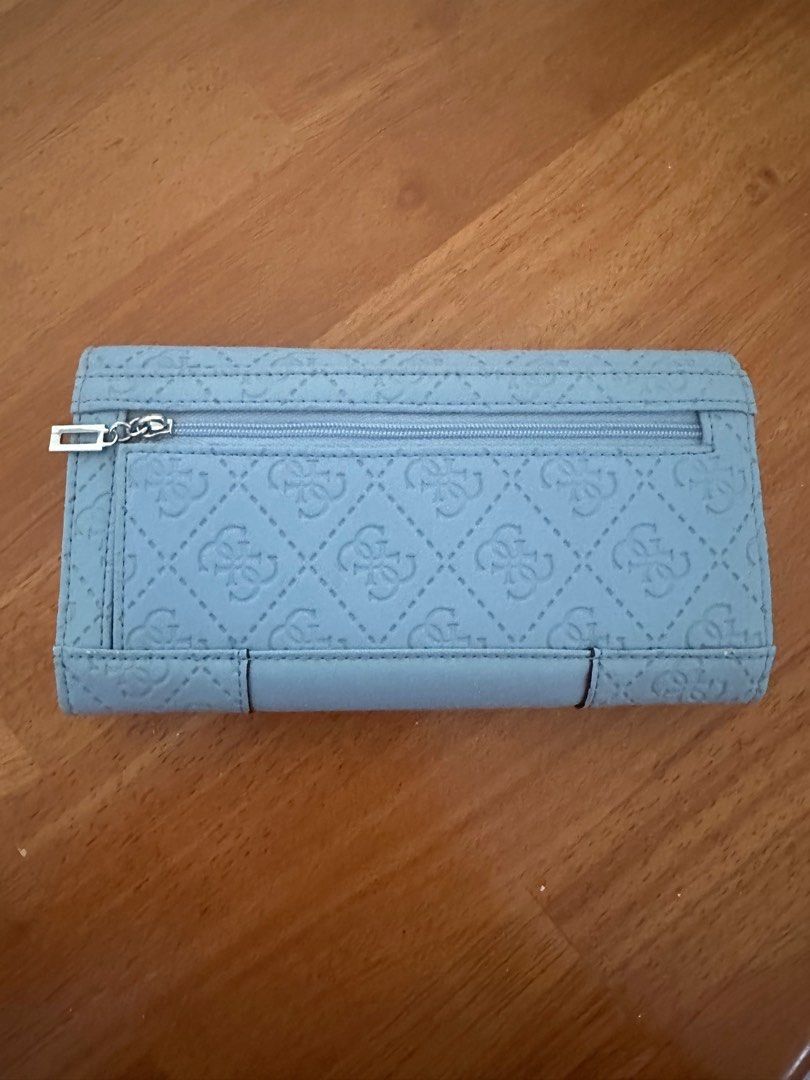 Guess Sky Blue long wallet, Women's Fashion, Bags & Wallets, Wallets ...