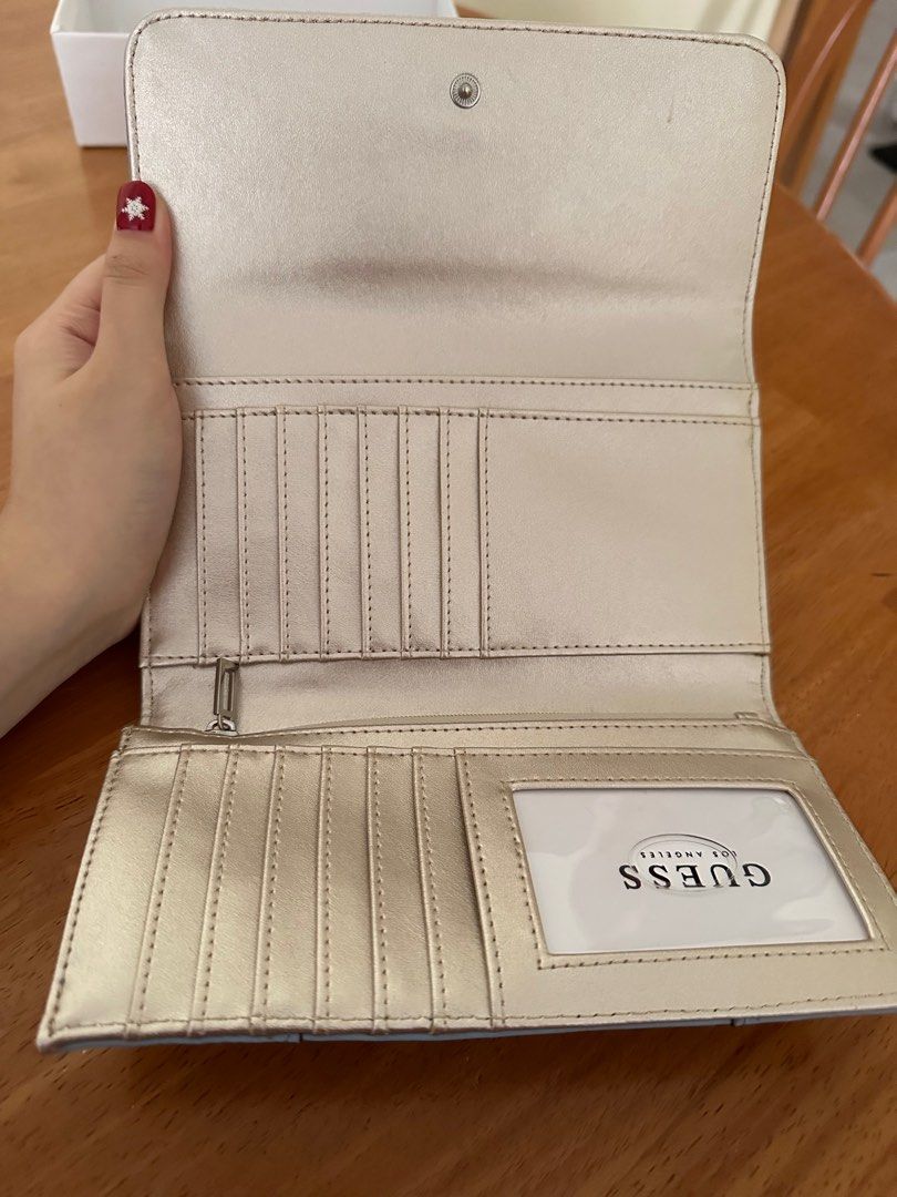 Guess Sky Blue long wallet, Women's Fashion, Bags & Wallets, Wallets ...